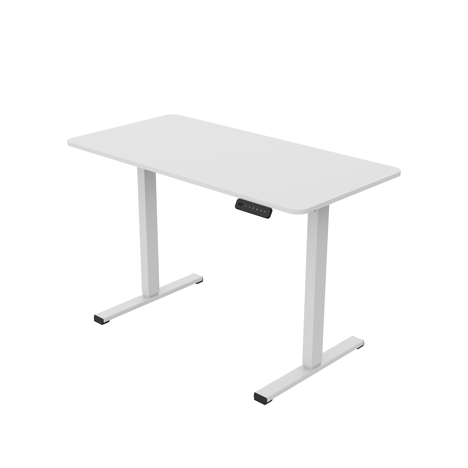 Flexispot FQ2 Adjustable Height Standing Desk White Frame with Oak Des