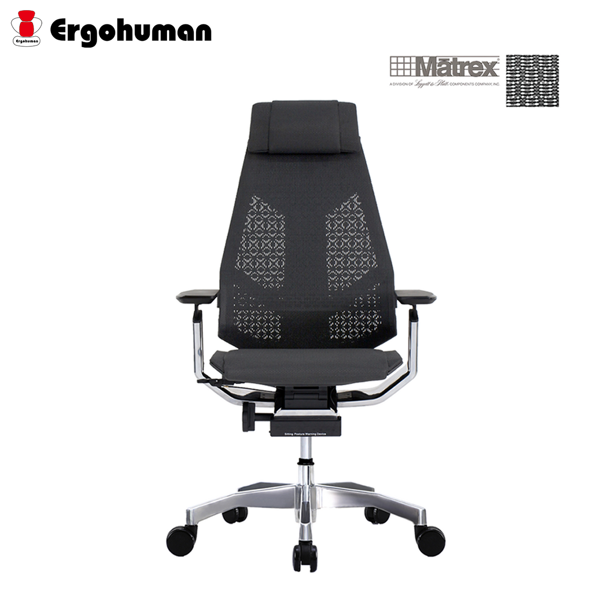 Ergohuman Genidia Matrex USA Patent Mesh Ergonomic Office Chair (5 Yea