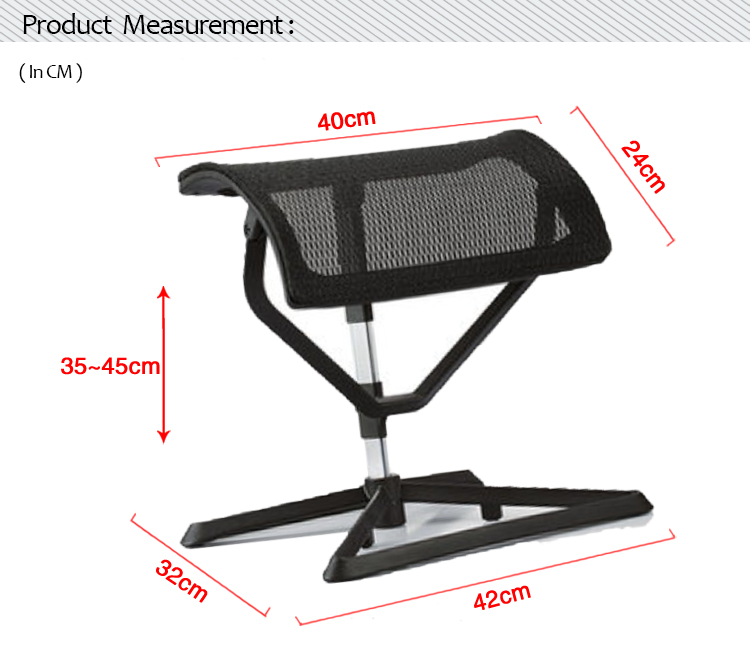Ergohuman Ottoman Matrex USA Patent Mesh LEGpro (1 Year Limited Warran